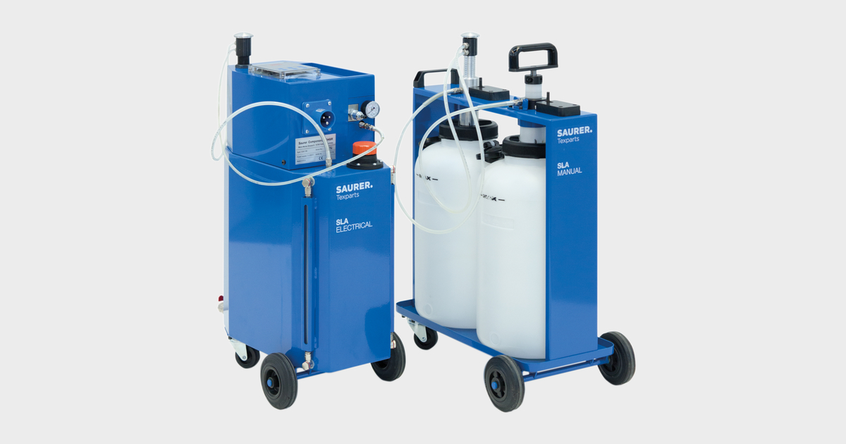 Spindle lubricating apparatus - Saurer